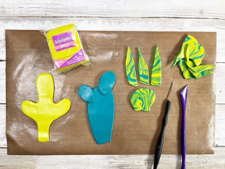 DIY Polymer Clay Cactus
