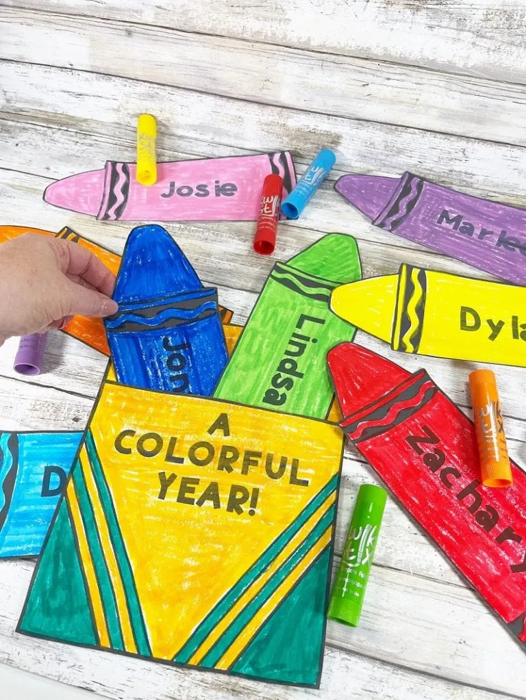 Crayon Bulletin Board Set Free Printables