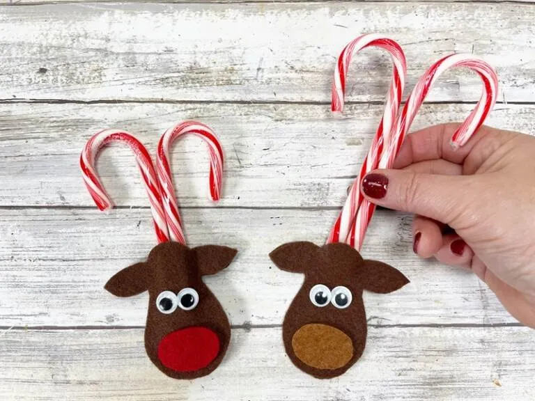 Candy Cane Reindeer Craft