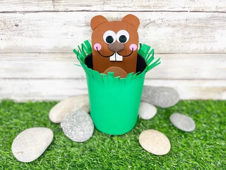 Dollar Tree Groundhog Craft