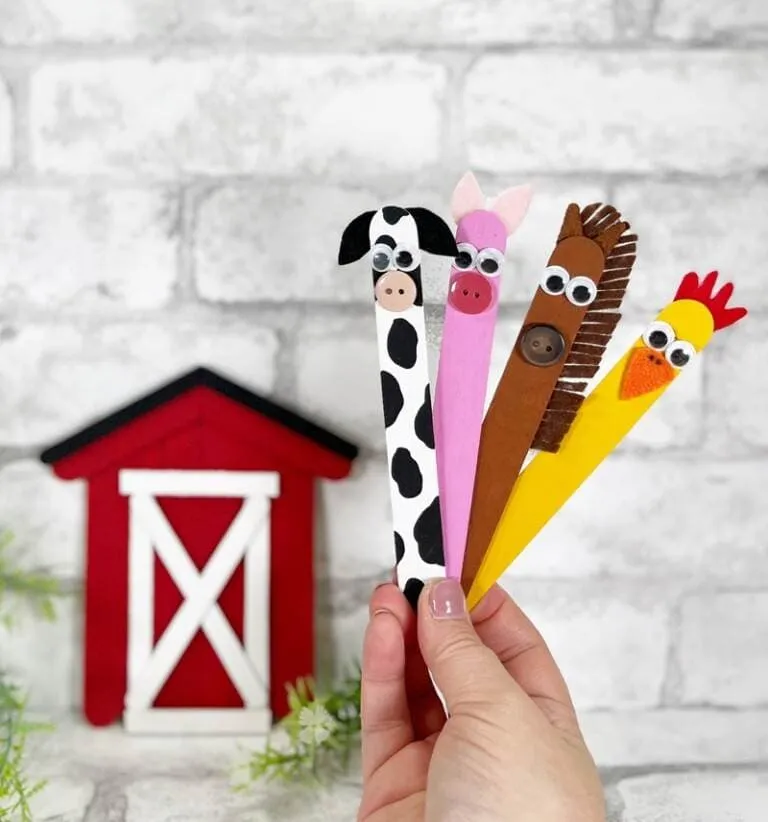 Dollar Tree Craft Stick Barn