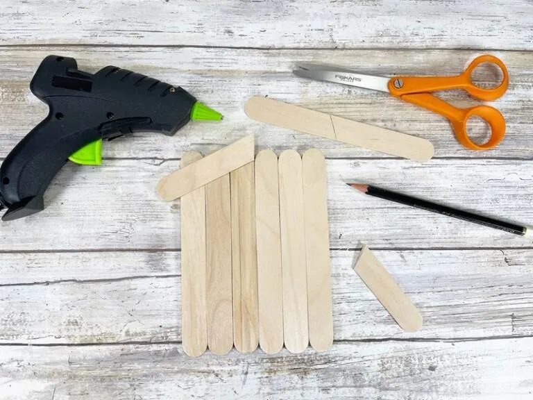 Dollar Tree Craft Stick Barn