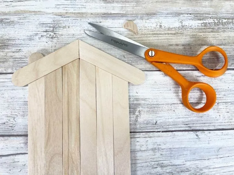 Dollar Tree Craft Stick Barn