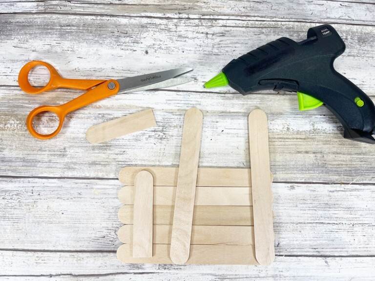 Dollar Tree Craft Stick Tractor