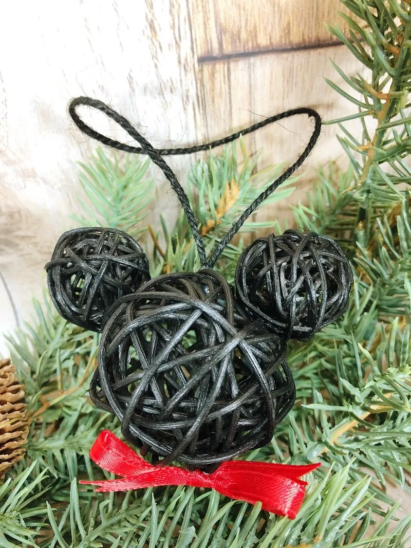 Mickey and Minnie Dollar Tree Ornaments