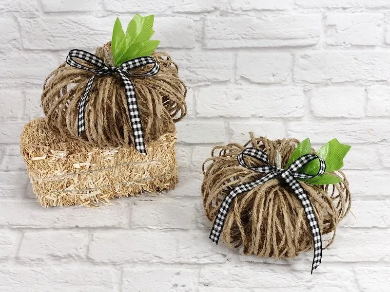 5 Minute Twine Pumpkins to Create for Fall