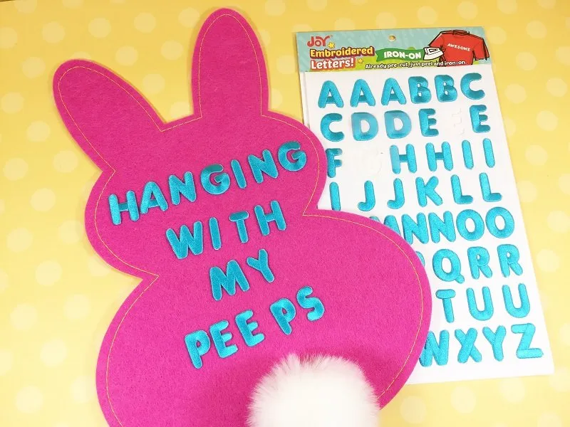 5 Minute Felt Easter Bunny with a Funny Message