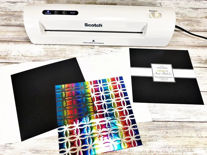 A Trio of Foiled Tags with Therm-O-Web