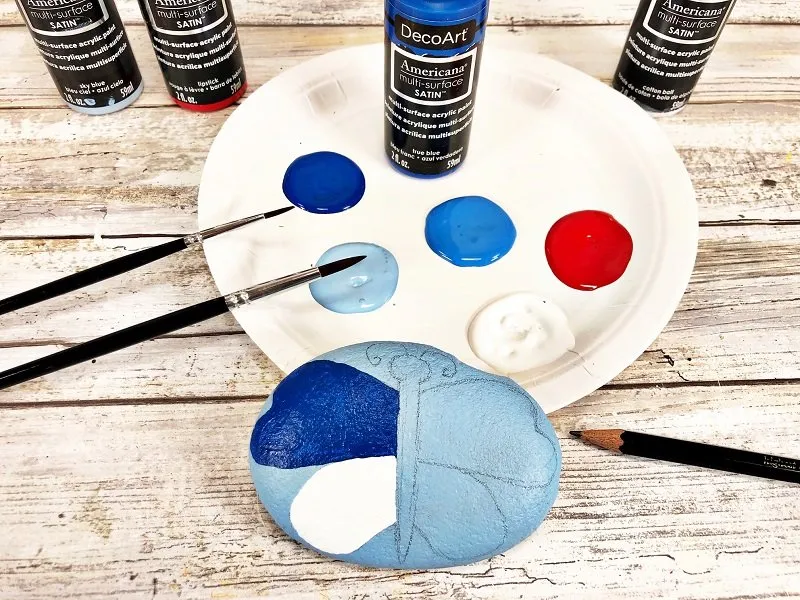 Patriotic Painted Rocks to Celebrate America