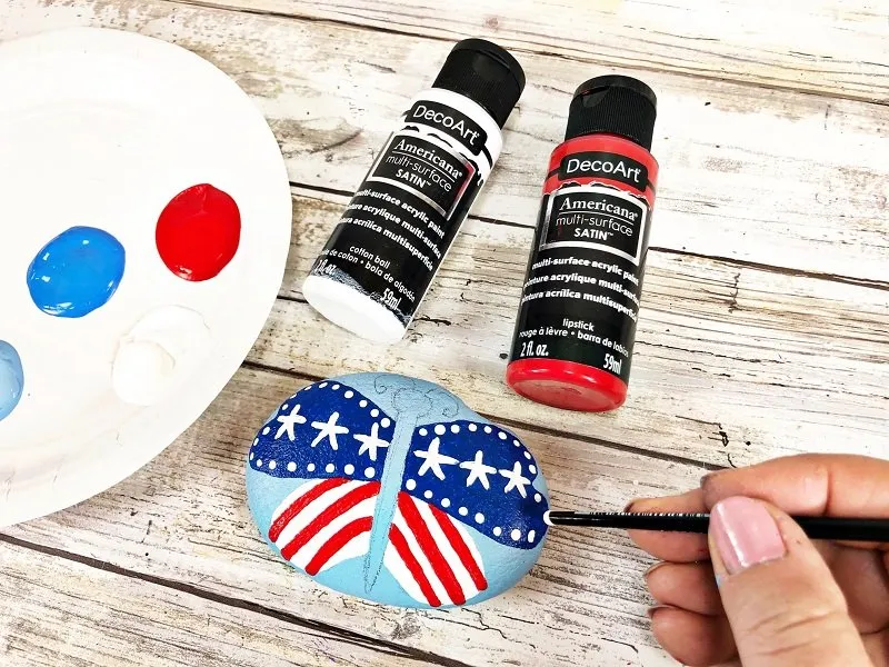 Patriotic Painted Rocks to Celebrate America