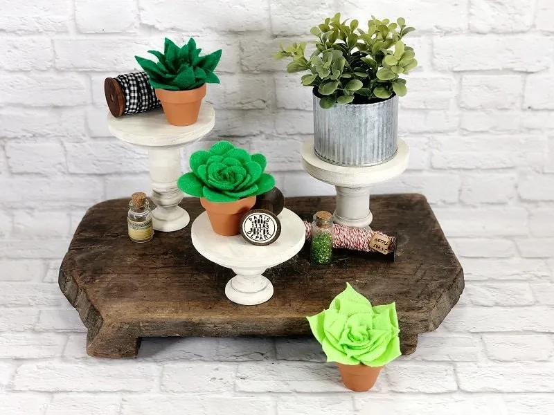 DIY Felt Succulent Trio with Free Patterns