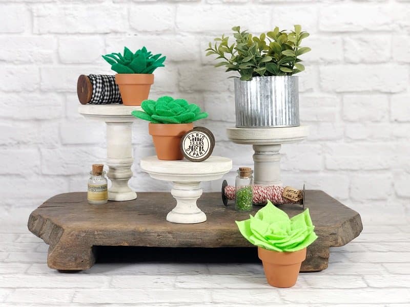DIY Felt Succulent Trio with Free Patterns