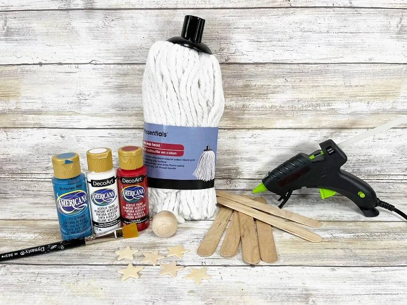 Dollar Tree Craft Stick Uncle Sam Gnome