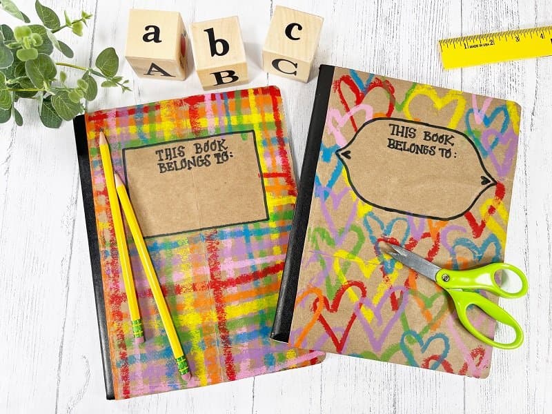 Back-to-School Notebook Cover Free Printable to Color
