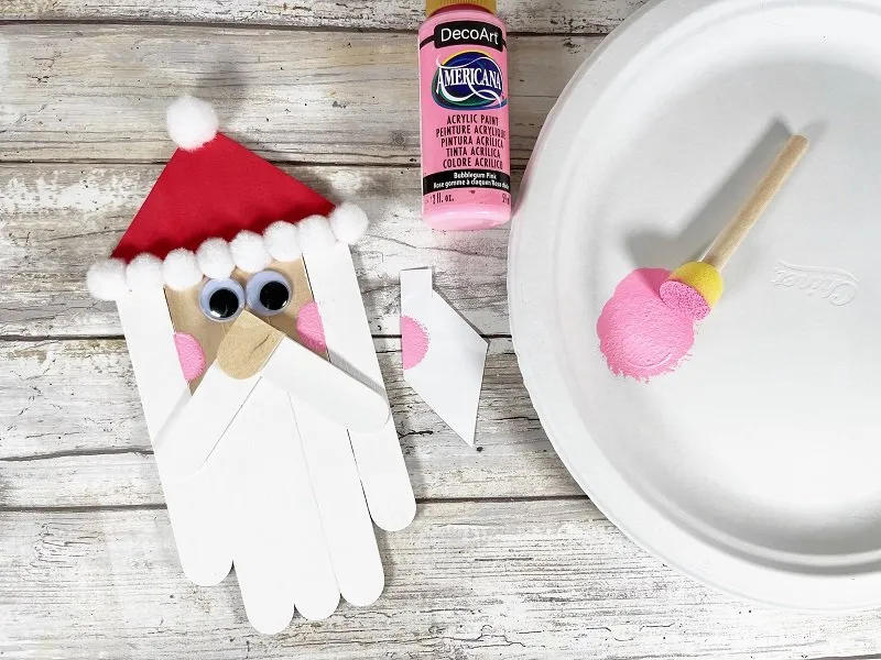 Dollar Tree Christmas Craft Stick Santa