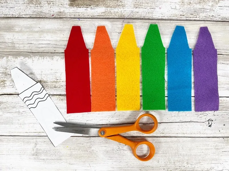 Rainbow Felt Pencil Pouch