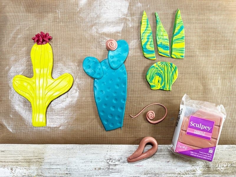 DIY Polymer Clay Cactus