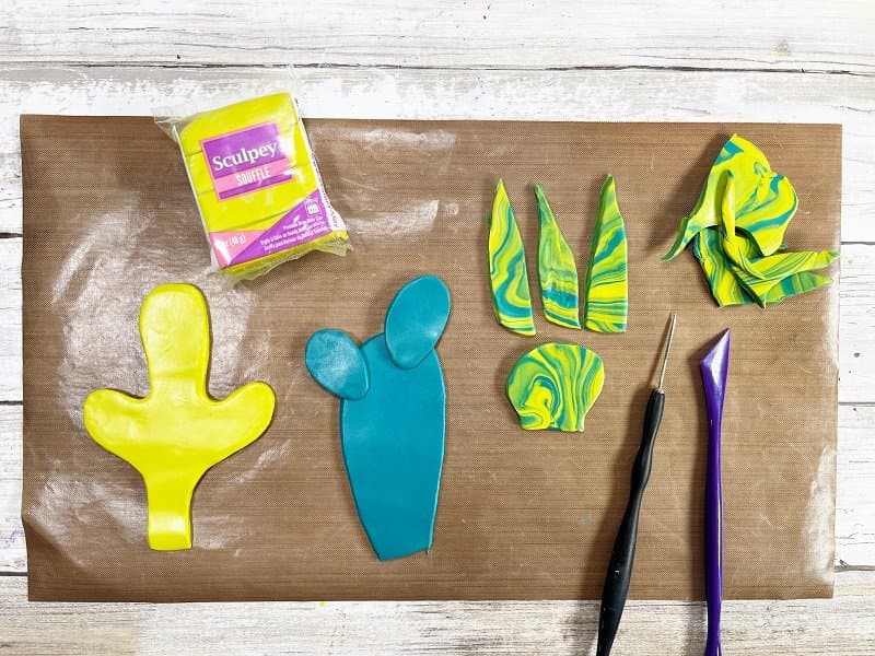 DIY Polymer Clay Cactus