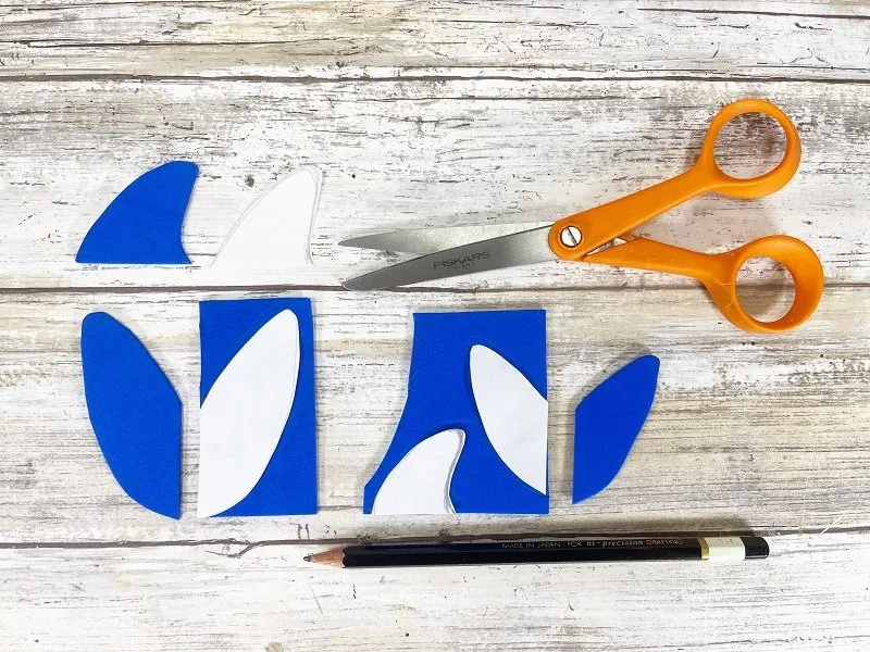 Dollar Tree Clay Pot Sharks Kids Craft