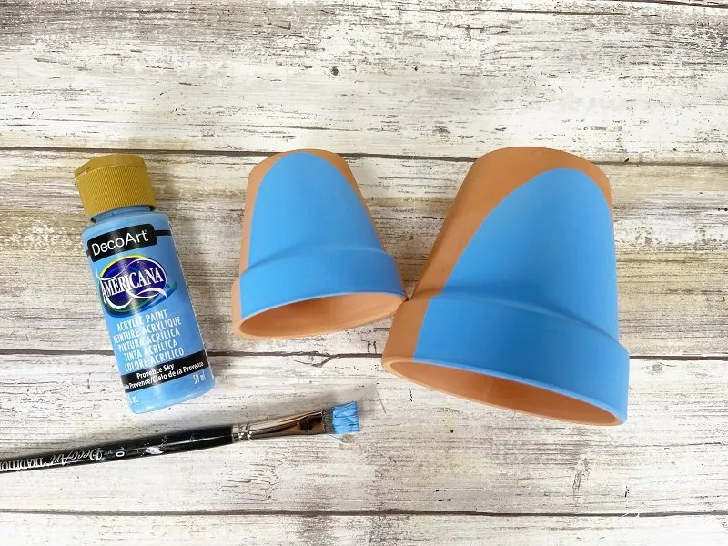 Dollar Tree Clay Pot Sharks Kids Craft