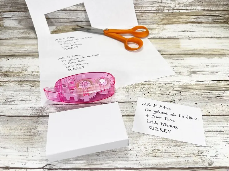 Die Cut Harry Potter Craft Hogwarts Letter