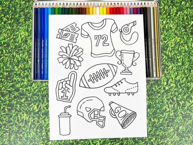 Free Printable Football Doodles