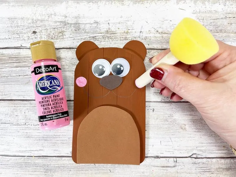 Craft Stick Groundhog Craft