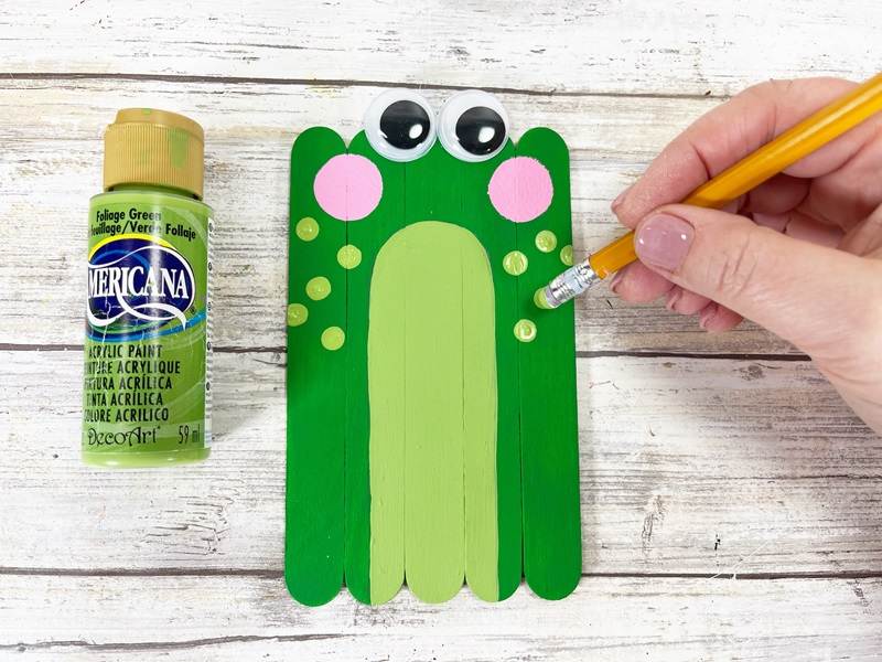 Dollar Tree Craft Stick Frog