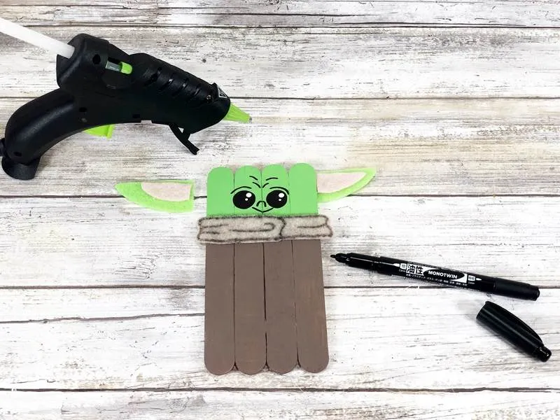 Dollar Tree Craft Stick Baby Yoda