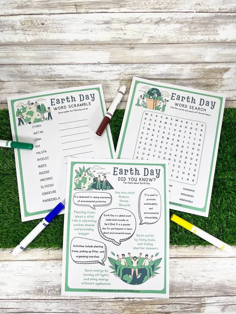 Free Earth Day Printables