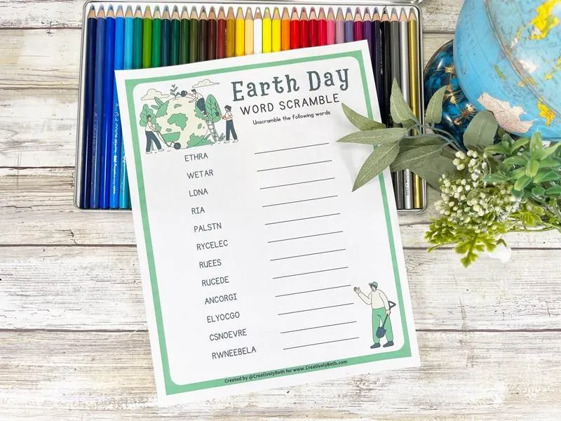 Free Earth Day Printables