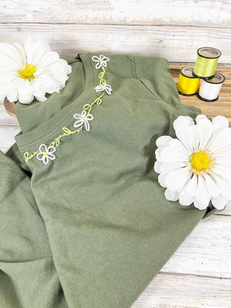 Embroidered Floral T-Shirt