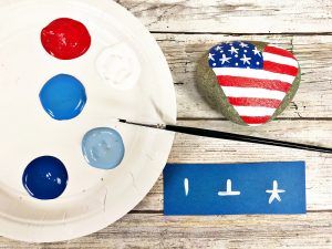 Patriotic Painted Rocks to Celebrate America