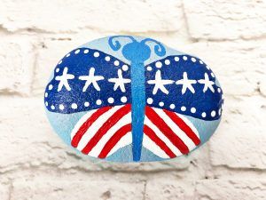 Patriotic Painted Rocks to Celebrate America