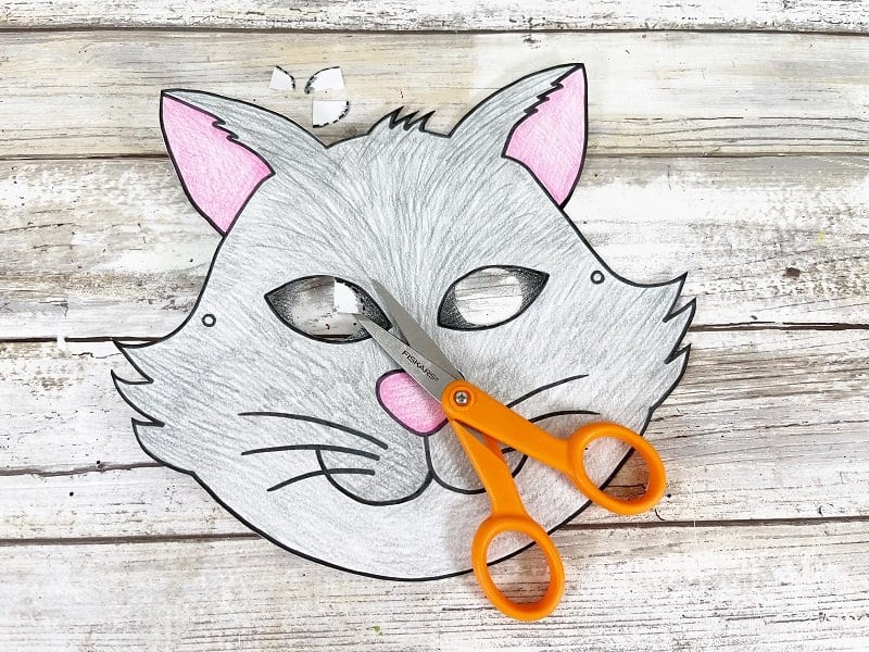 Free Printable Animal Masks to Color with Kids