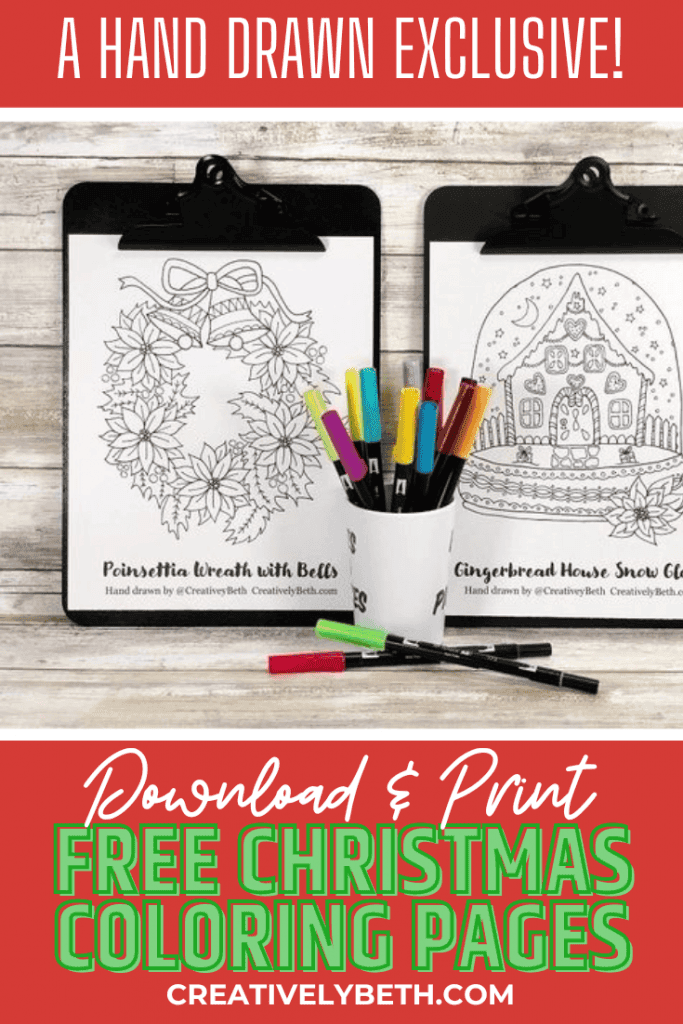 Free Hand-Drawn Christmas Coloring Pages to Print