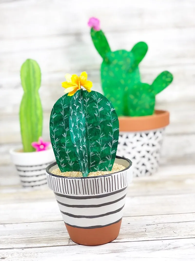 How to Upcycle Faux Cactus Tutorial