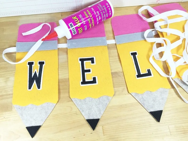 Back to School Pencil Banner with Kunin Felt