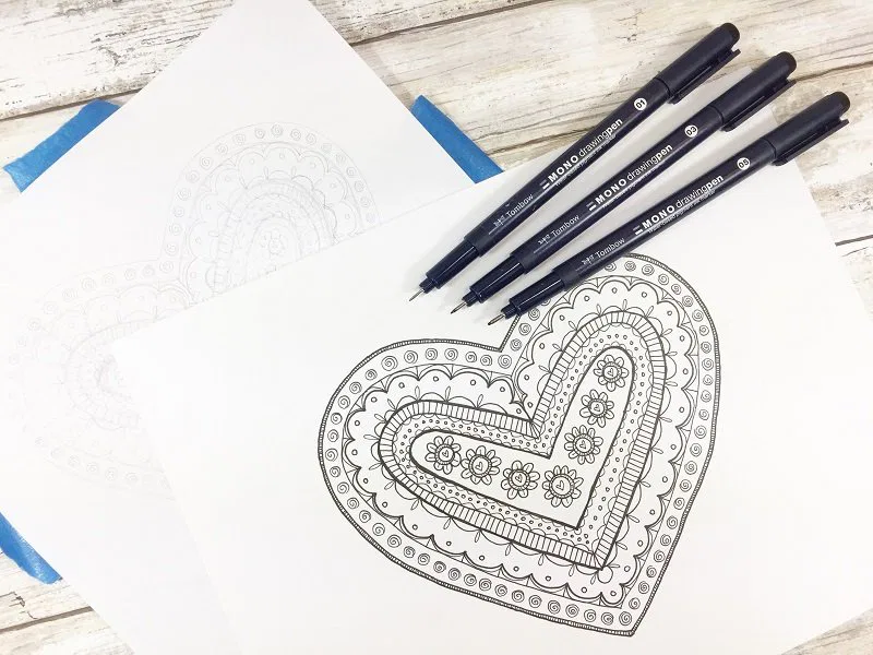 Hand Lettered Valentine Banner