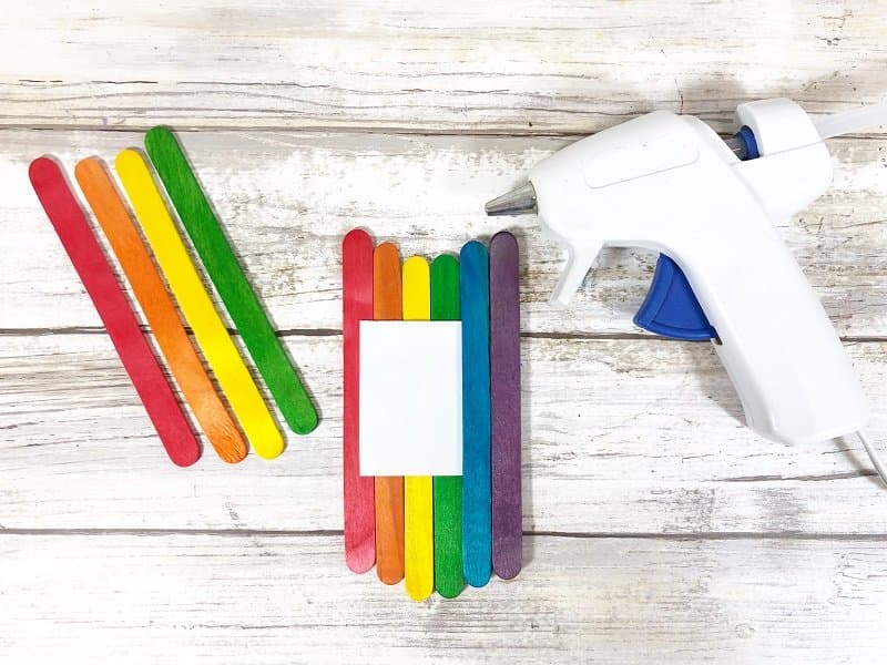 How to Create a Kawaii Rainbow from Craft Sticks