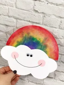 Watercolor Coffee Filter Rainbows a Kids Color Blending Craft