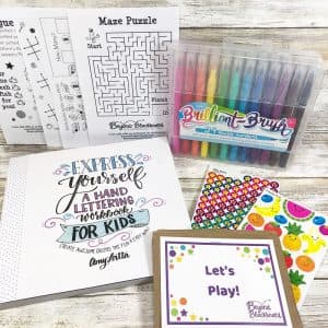 Hand Lettering with Kids a creative workbook by Amy Latta