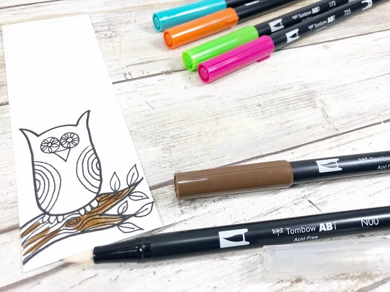 How to Doodle FREE Printable Owl Bookmarks