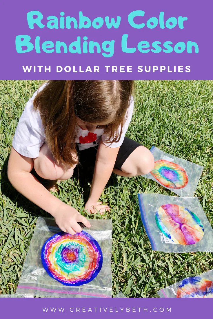 Watercolor Coffee Filter Rainbows a Kids Color Blending Craft