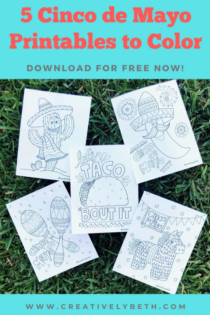 5 Fun Cinco de Mayo Printables FREE Coloring Pages