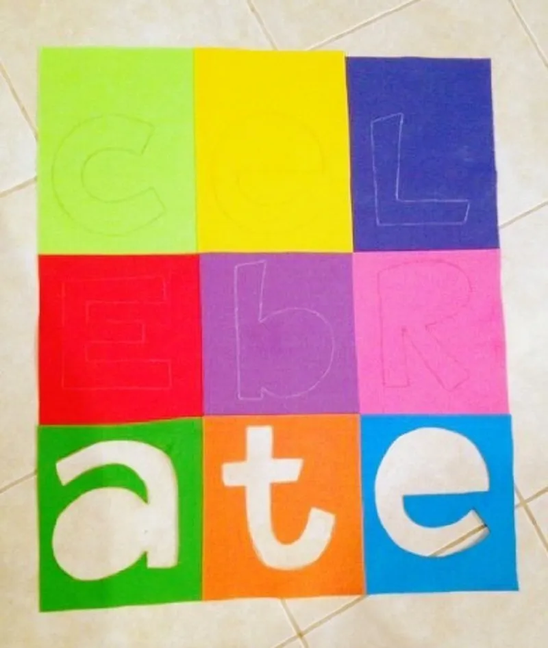 Easy Celebrate Everything Banner a No-Sew Project with Kunin Felt