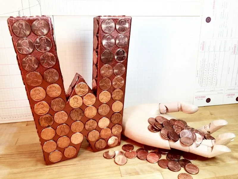 The Easiest Recycled Penny Gift Box a 30 Minute DIY