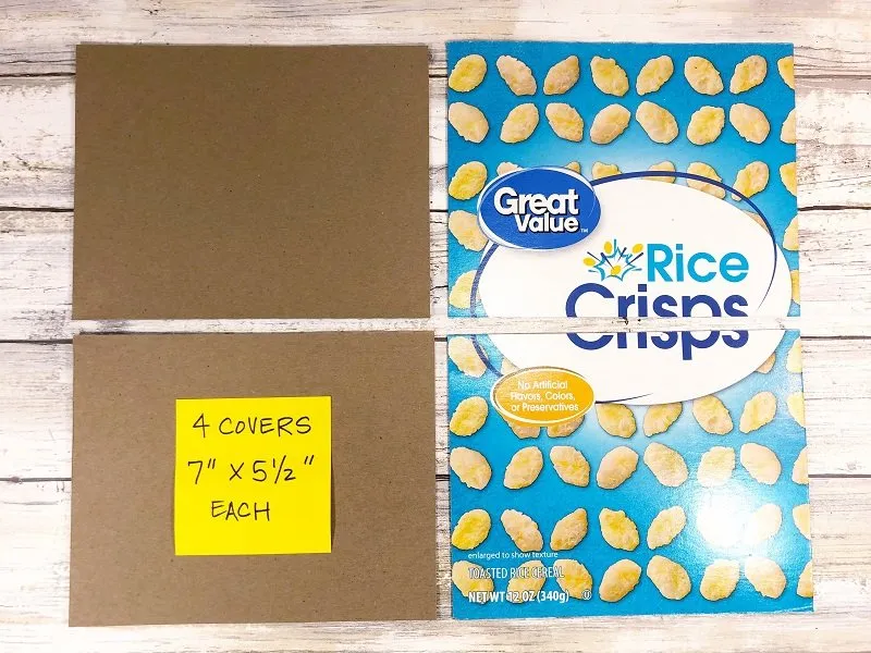 Recycled Cereal Box Notebooks a Step by Step DIY