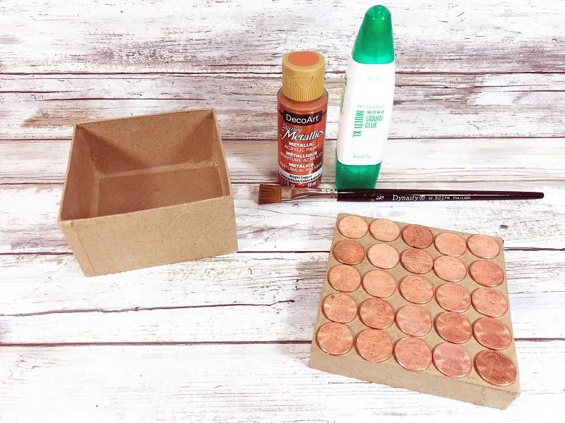 The Easiest Recycled Penny Gift Box a 30 Minute DIY