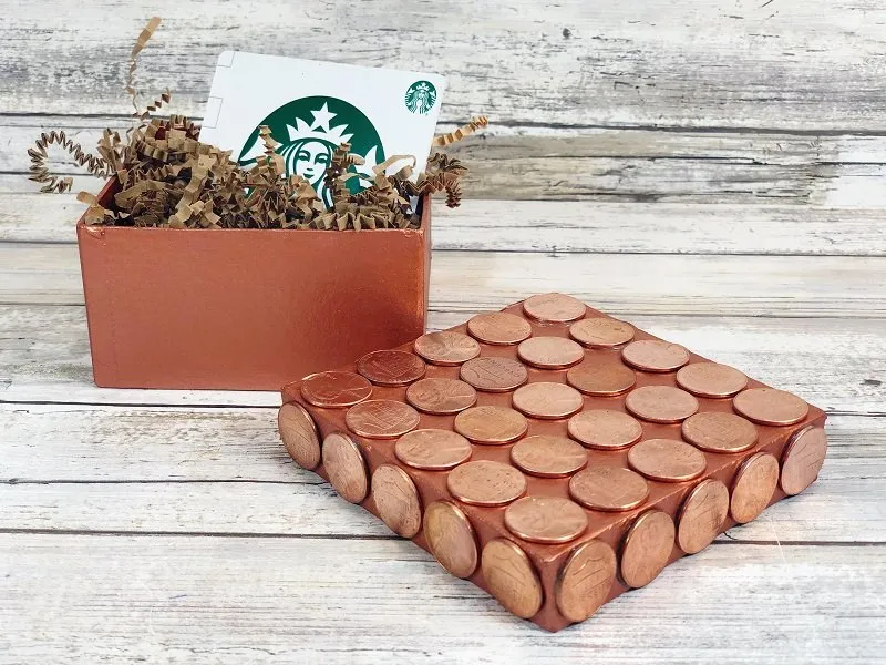 The Easiest Recycled Penny Gift Box a 30 Minute DIY